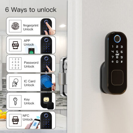 Oraxel WDL-R5-2 Smart Door Lock — 5-Way Unlock & App Control