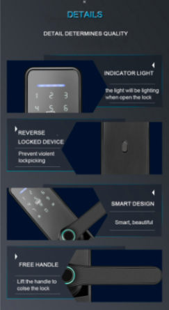Oraxel WDL-X3 Smart Door Lock — Keyless Bluetooth Access